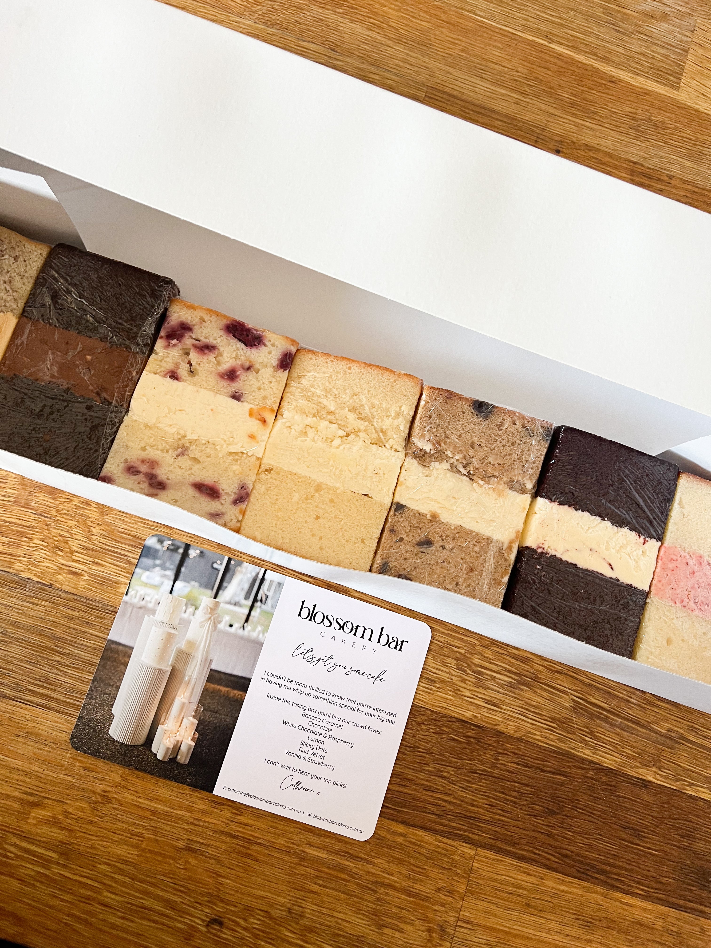 Wedding Cake Tasting Box - Blossom Bar Cakery